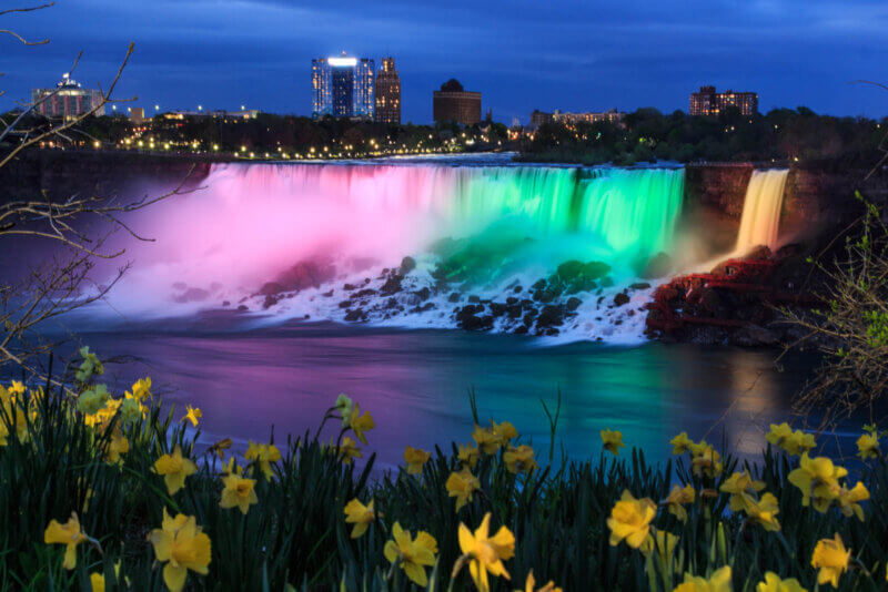 Foto: Niagara Falls bei Nacht Nah-und-fern.com Foto: Niagara Falls bei Nacht Nah-und-fern.com